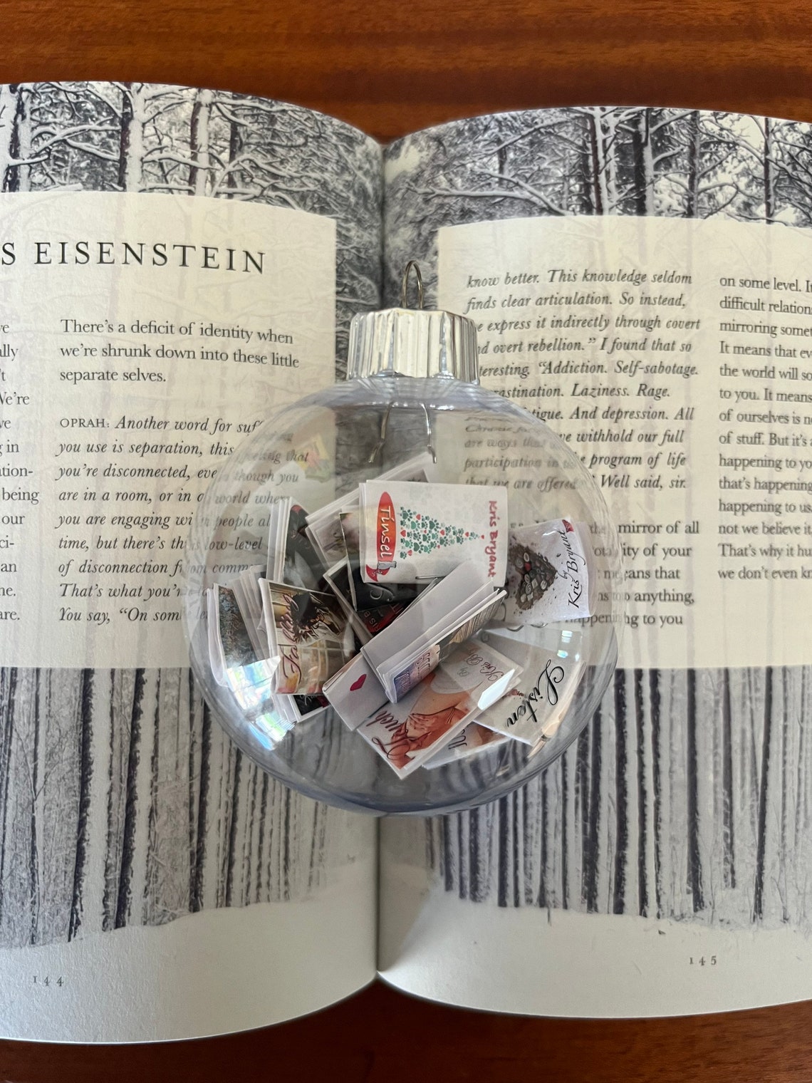 Miniature Book Ornament for a Book Lover Custom Year of Books - Etsy