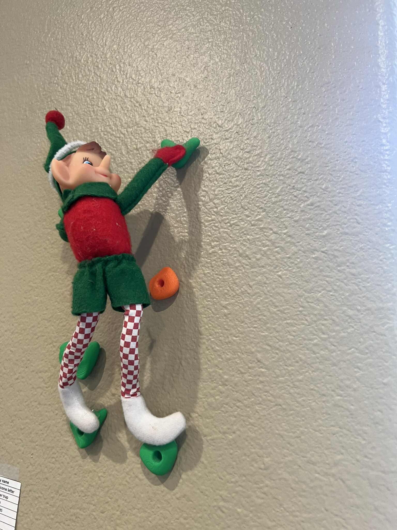 Elf Climbing Wall Prop 3D Printed, Mini Elf Prop Set of 6, Elf Rock ...