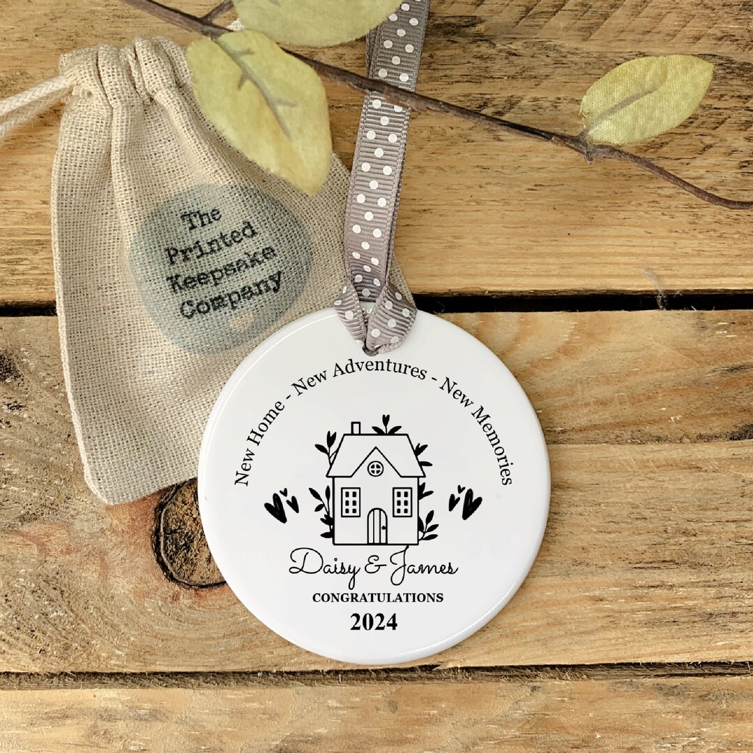 New Home Gift, Personalised New Home Ornament, Housewarming Gift, New ...