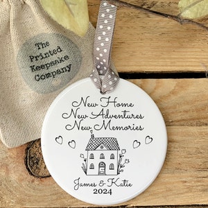 New Home Gift, Personalised New Home Ornament, Housewarming Gift, New ...