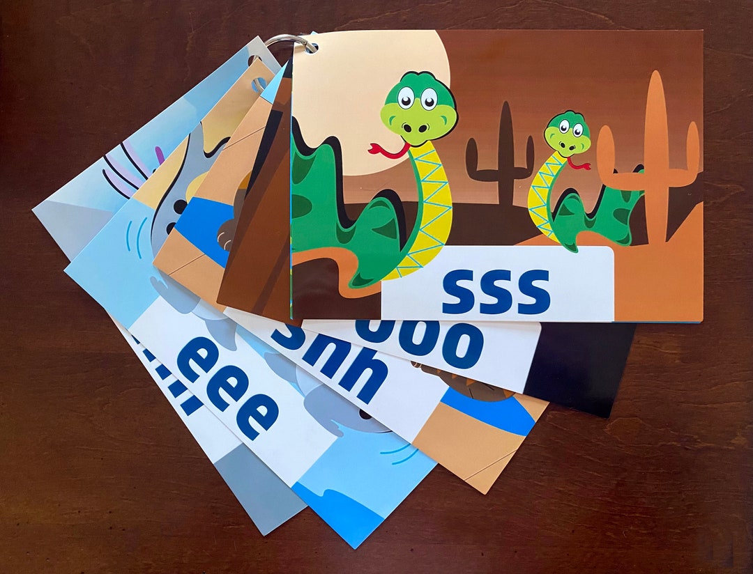 Ling Six Sound Check 5x7 Cards for Kids With Hearing Loss aah eee ooo ...