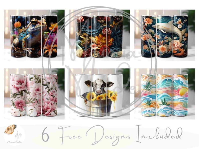 Bee Kind Glitter Tumbler Wrap – Floral Skinny Tumbler PNG (digital ...