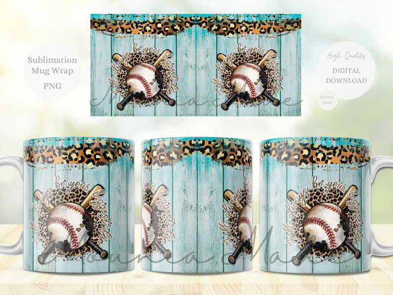 Baseball Coffee Mug Sublimation Templates 11 & 15 Oz Mug - Etsy