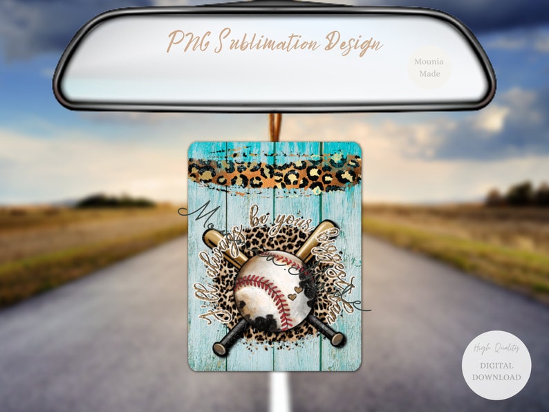 Baseball Air Freshener Sublimation Design PNG Car Freshie - Etsy