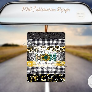 Blessed Mom Freshener Sublimation Design PNG Car Freshie - Etsy