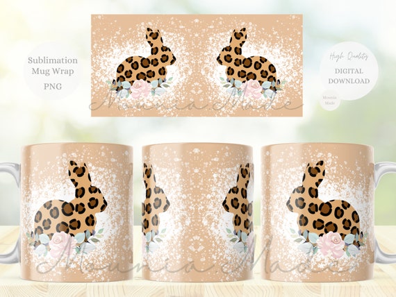 Rabbit/bunny Coffee Mug Sublimation Templates 11 & 15 Oz | Etsy