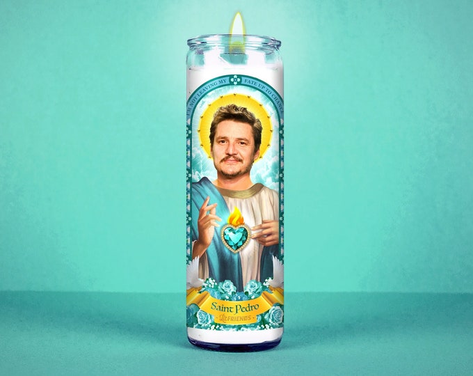 Saint Pedro Pascal Celebrity Prayer Candle Joel Miller, Prince Oberyn ...
