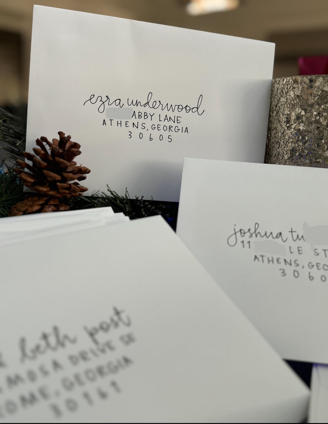 Envelope Calligraphy Hand Written Addressed Custom Envelopes - Etsy