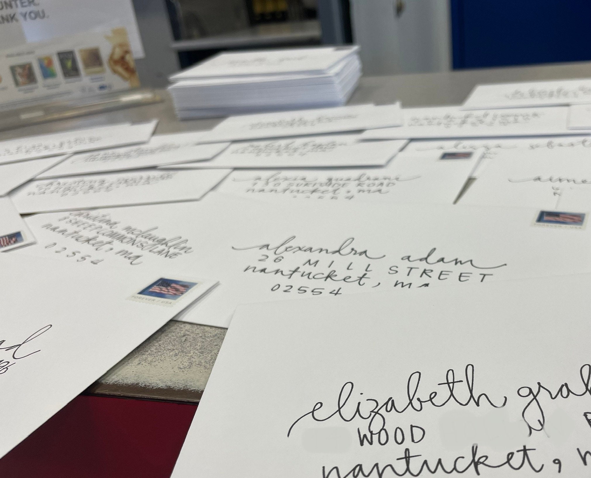 Envelope Calligraphy Hand Written Addressed Custom Envelopes - Etsy