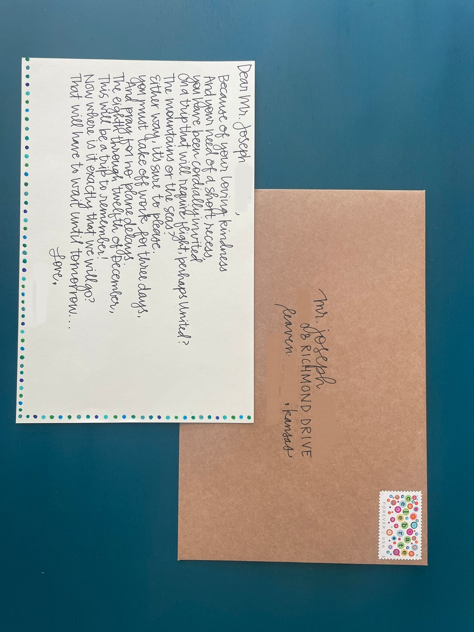 Envelope Calligraphy Hand Written Addressed Custom Envelopes - Etsy