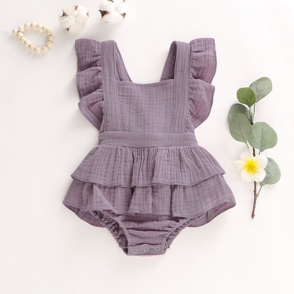 Baby Girl Ruffle Romper - Etsy