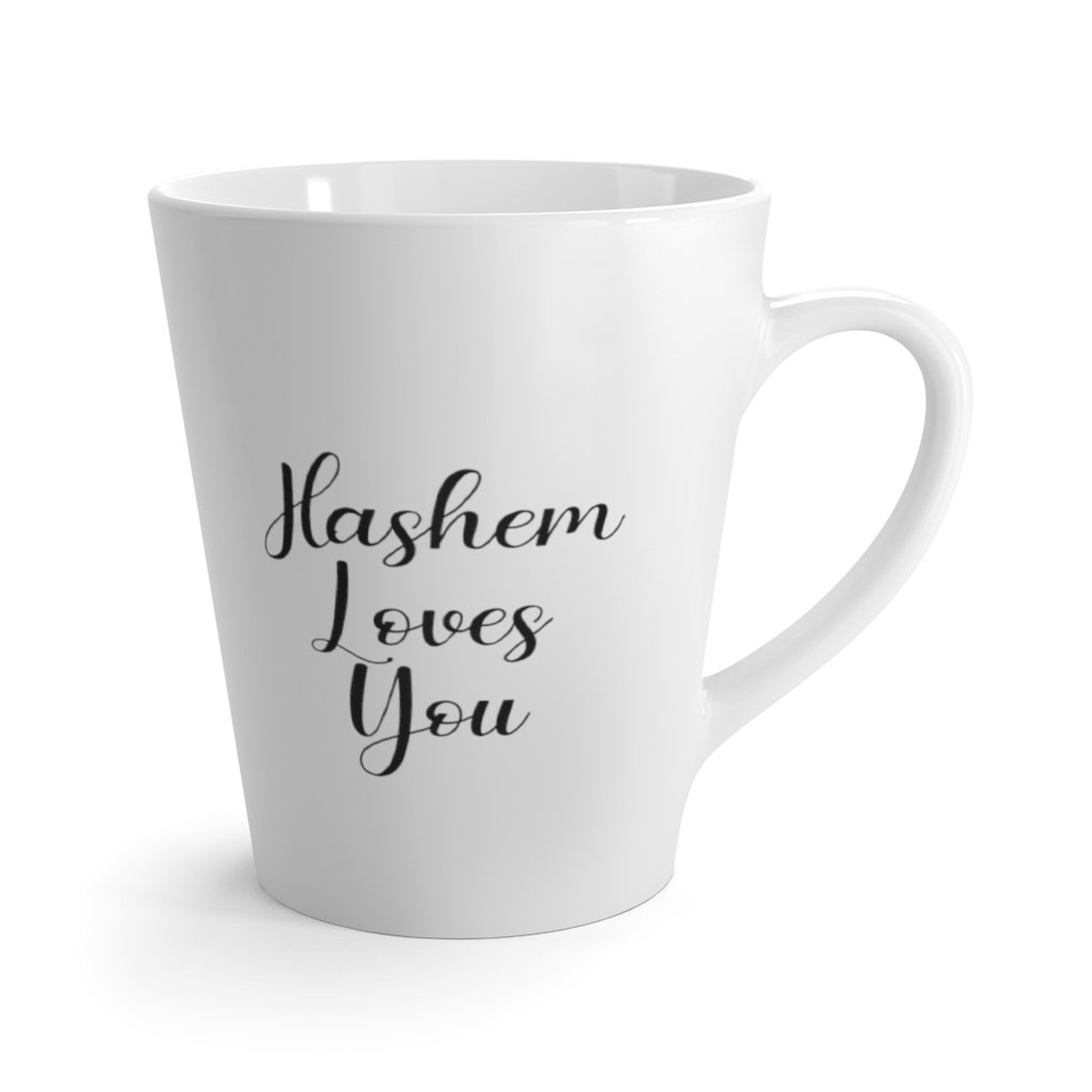 Hashem Loves Me Hashem Loves You Latte Tasse LINKS | Etsy