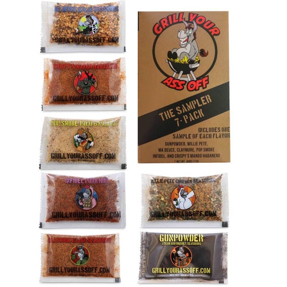 Seasonings Sampler Pack Rubs Spice Blends Grilling - Etsy