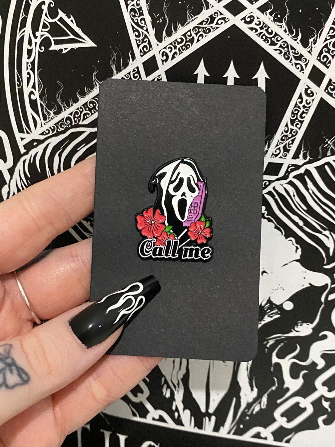 Call Me Ghostface Pin Scream - Etsy