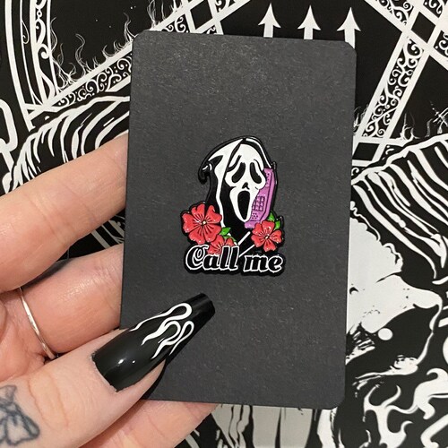 Call Me Ghostface Pin Scream - Etsy