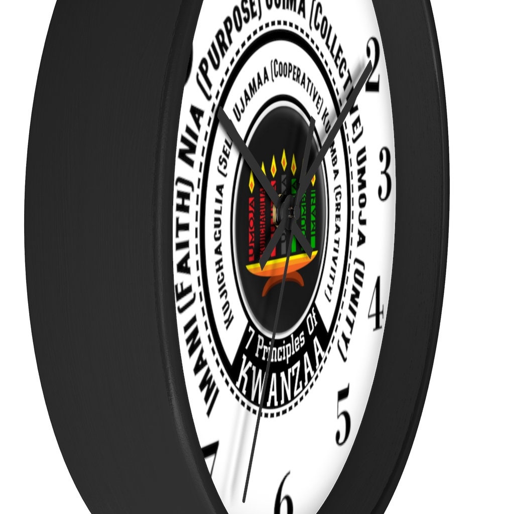 7 Principles of Kwanzaa 10inch Afrocentric Wall Clock - Etsy