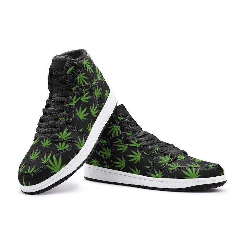 Skunk Dunk Marijuana Leaf Unisex Basketball Boots - Etsy