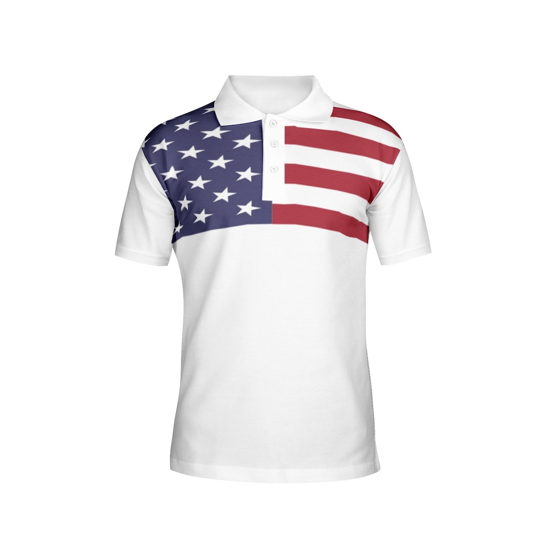 American Flag Men's Classic Polo Shirt - Etsy