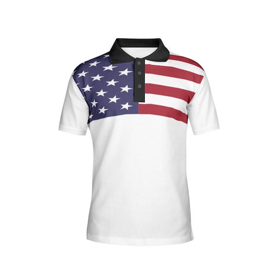 American Flag Men's Classic Polo Shirt - Etsy