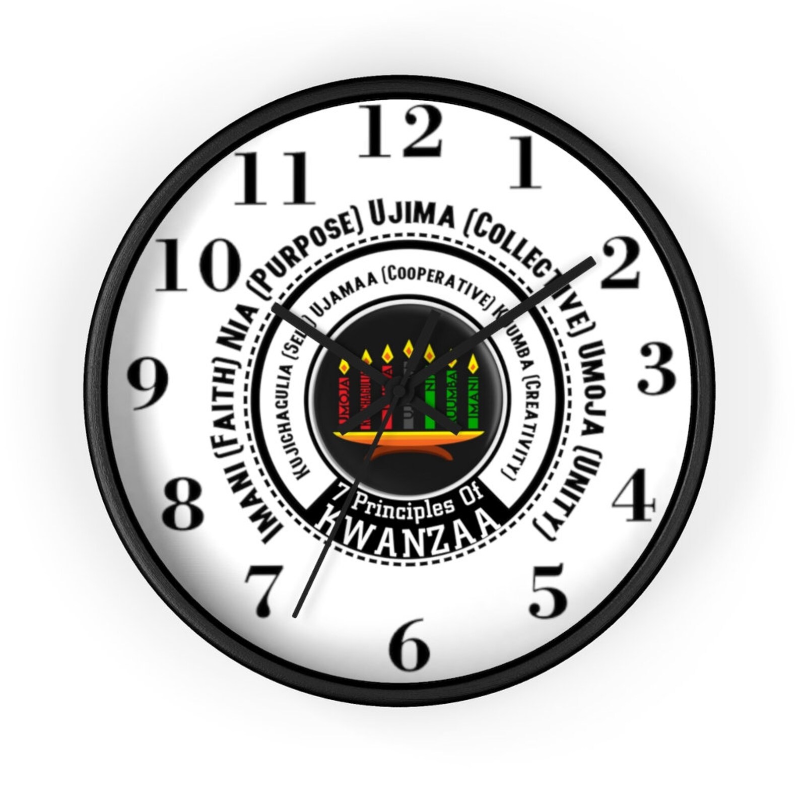 7 Principles of Kwanzaa 10inch Afrocentric Wall Clock - Etsy