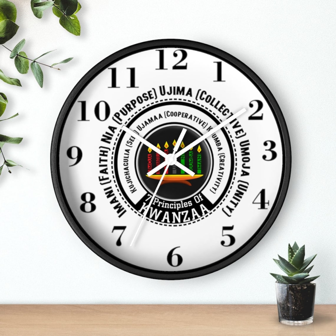 7 Principles of Kwanzaa 10inch Afrocentric Wall Clock - Etsy