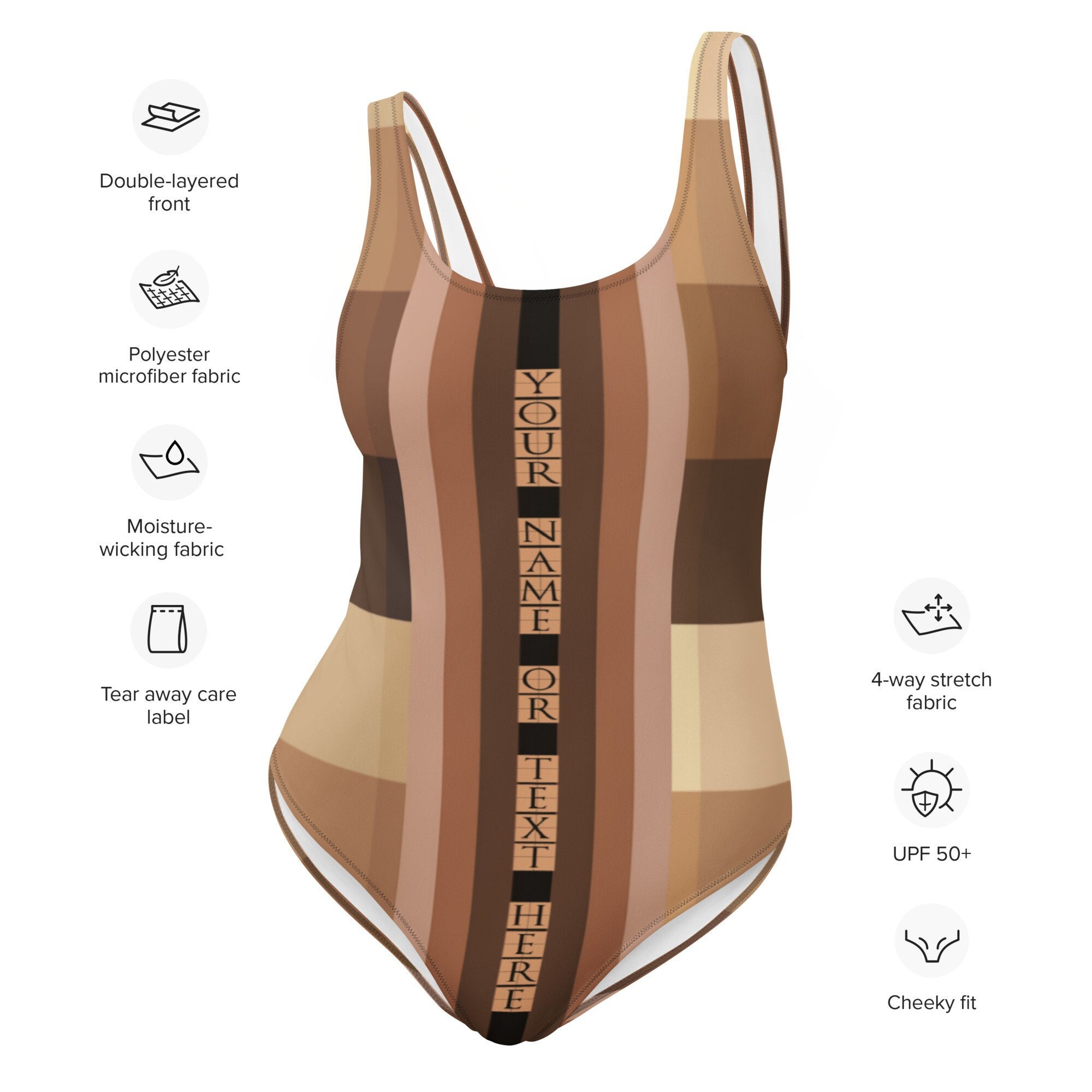 Personalised Melanin Rich One-piece Swimsuit - Etsy