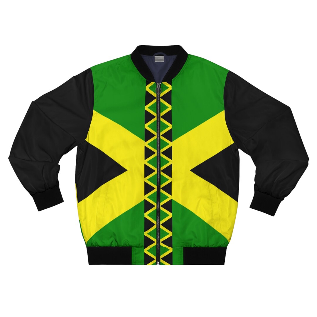 Jamaican Flag Men's All Season Casual Smart Bomber Jacket - Etsy