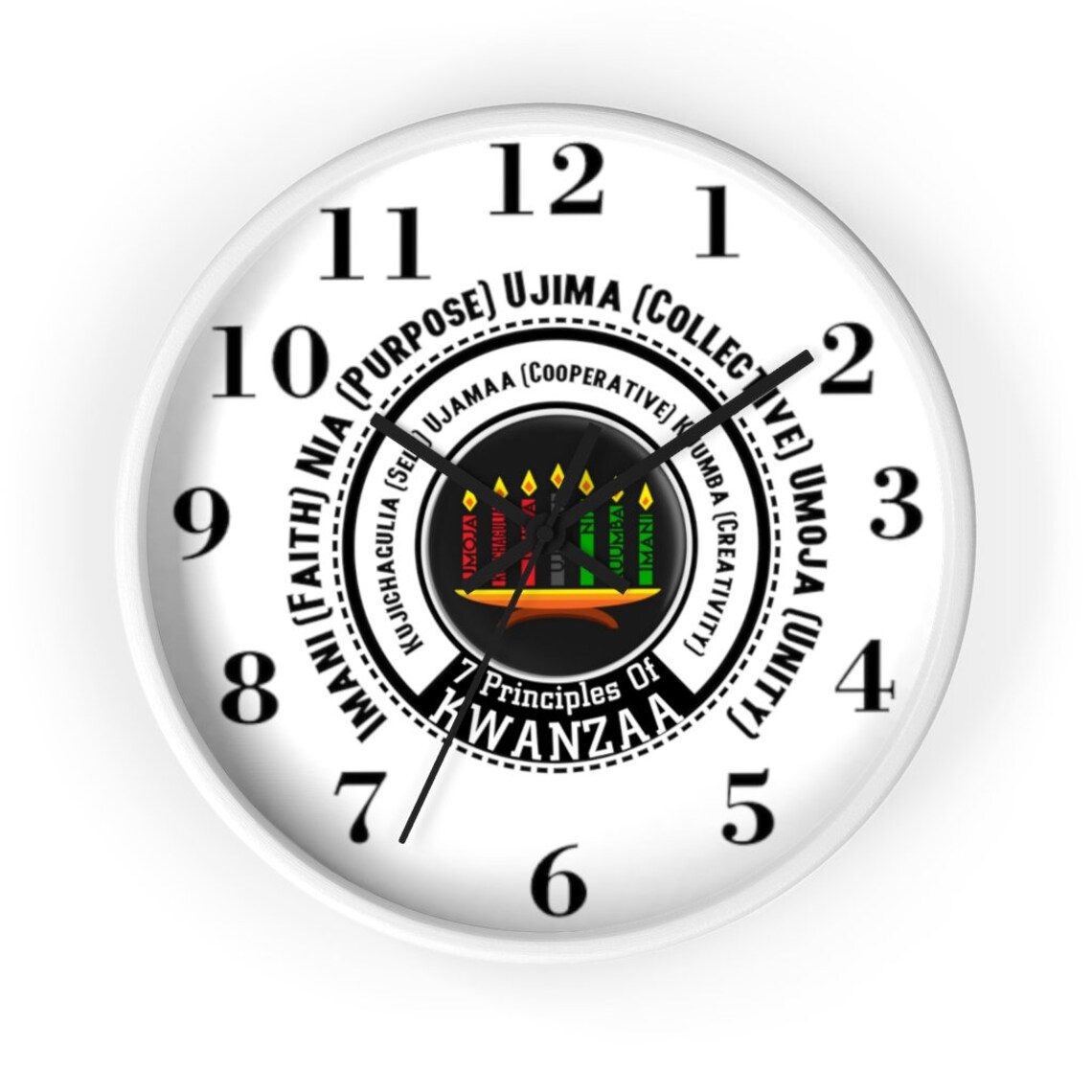 7 Principles of Kwanzaa 10inch Afrocentric Wall Clock - Etsy