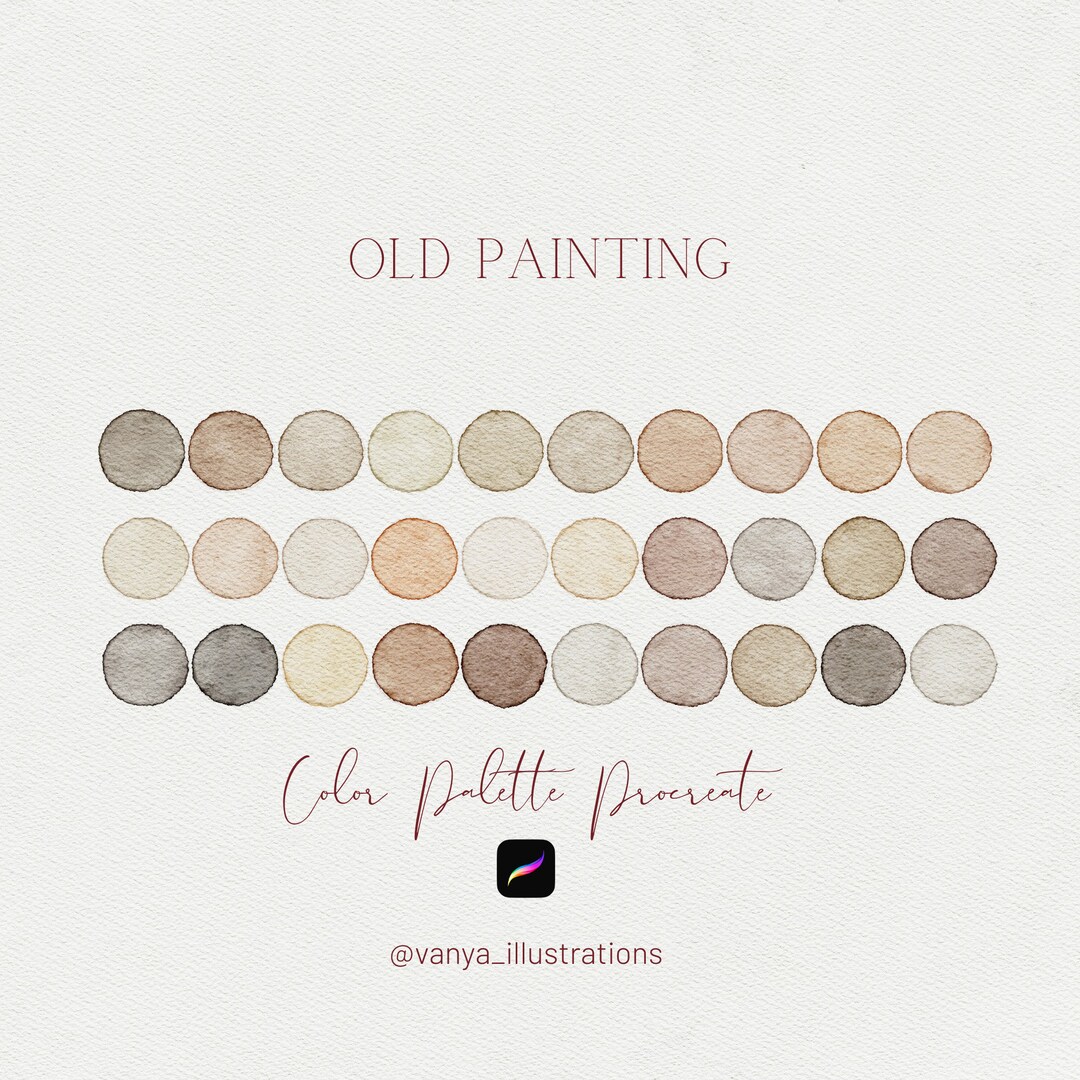 Old Painting, Procreate Color Palette, Procreate Swatches, Color ...