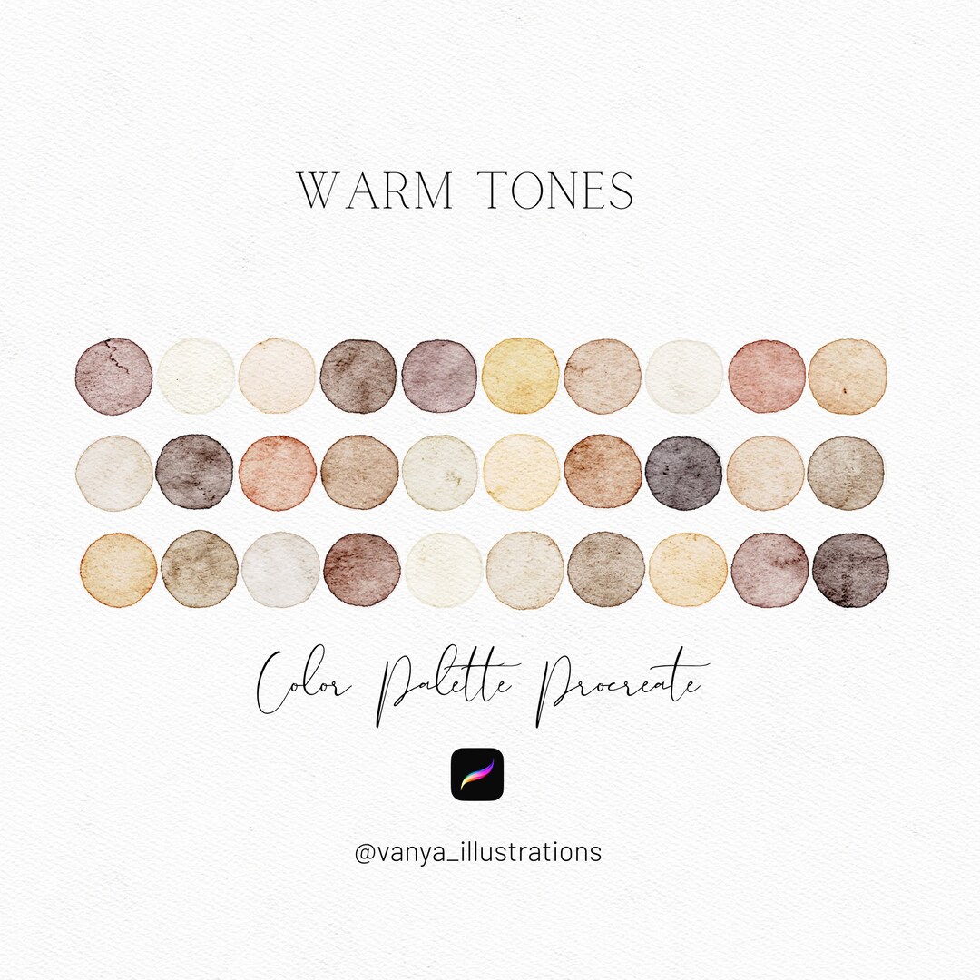 Warm Tones, Procreate Color Palette, Procreate Swatches, Color Swatches ... Warm Tones, Procreate Color Palette, Procreate Swatches, Color Swatches ...
