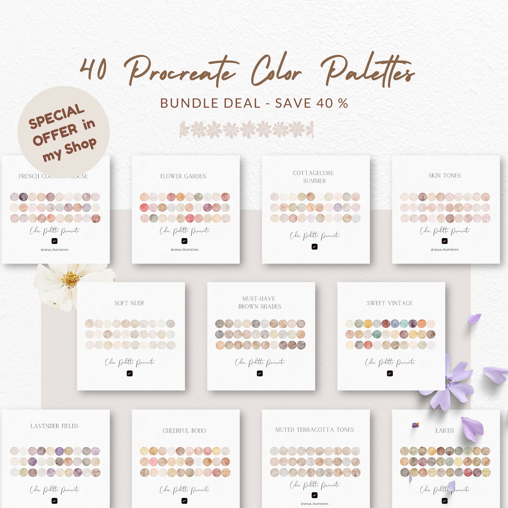 Strawberry Cake Procreate Color Palette Procreate Swatches Etsy