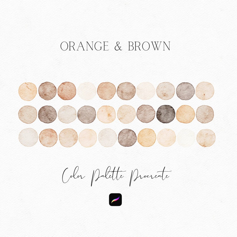 Orange and Brown Colors Procreate Color Palette Procreate - Etsy.de