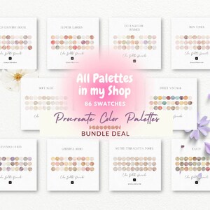 Roses, Procreate Color Palette, Procreate Swatches, Color Swatches ...