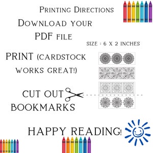 Color Your Own Bookmarks / Printable Bookmarks / Printable - Etsy