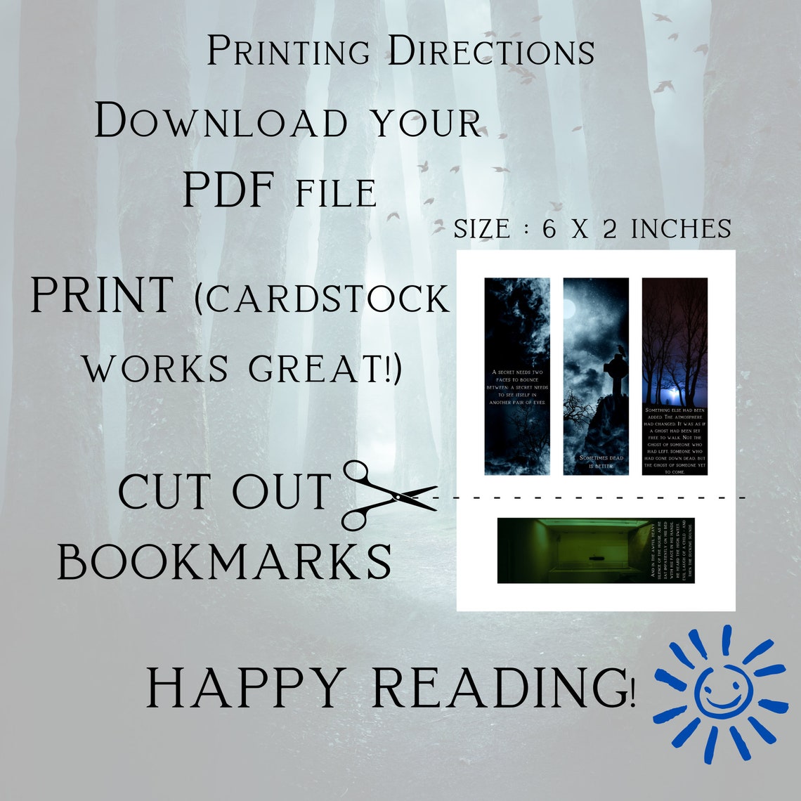 Printable Stephen King Bookmarks Set of 12/ Author Bookmark / Writer ...