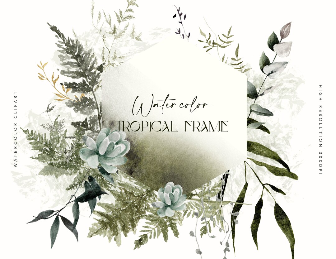 Watercolor Floral Clipart, Greenery Clipart, Eucalyptus Clipart ...