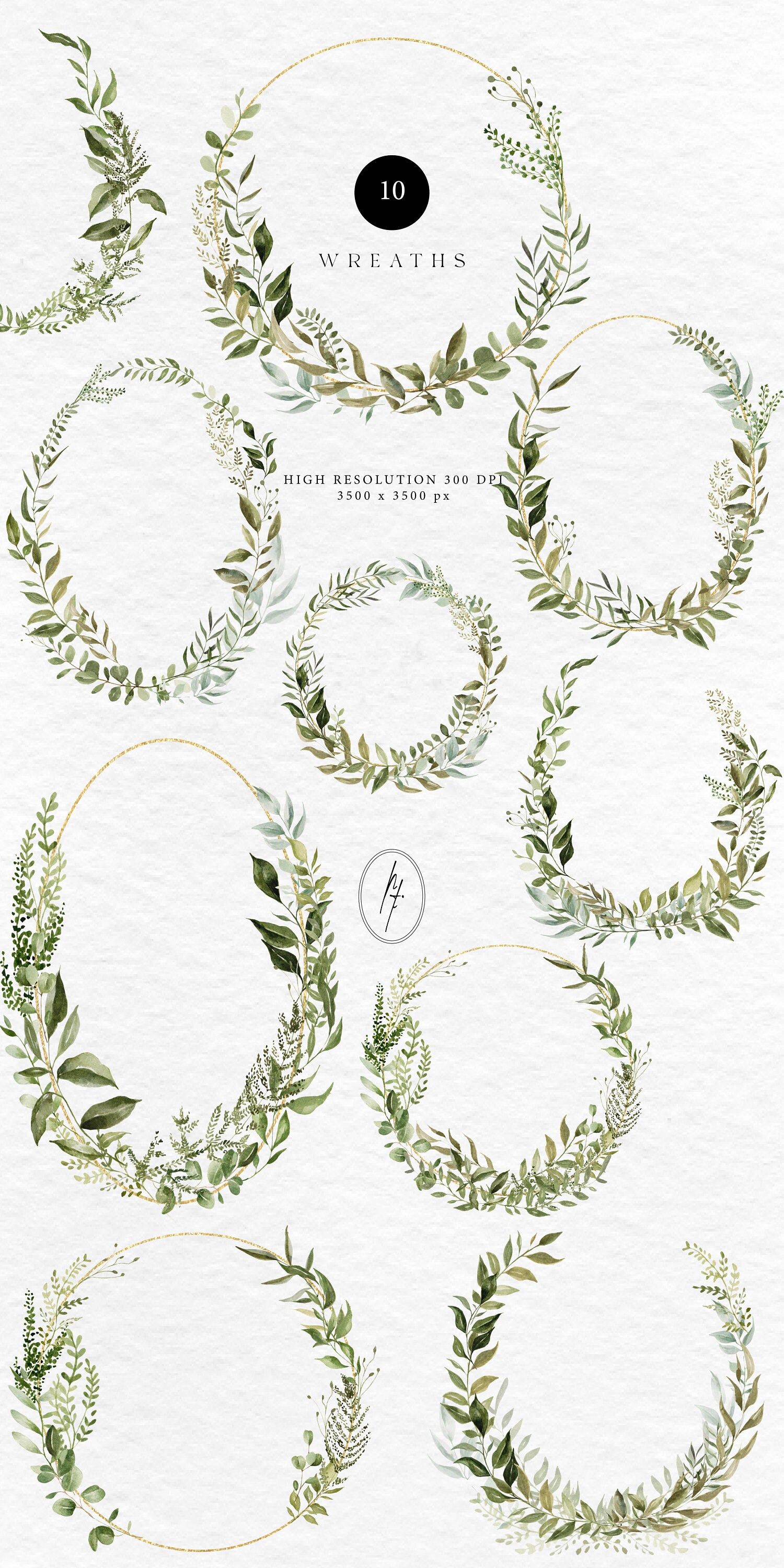 Watercolor Greenery,greenery Wreath Clipart, Leaves Clipart,eucalyptus ...