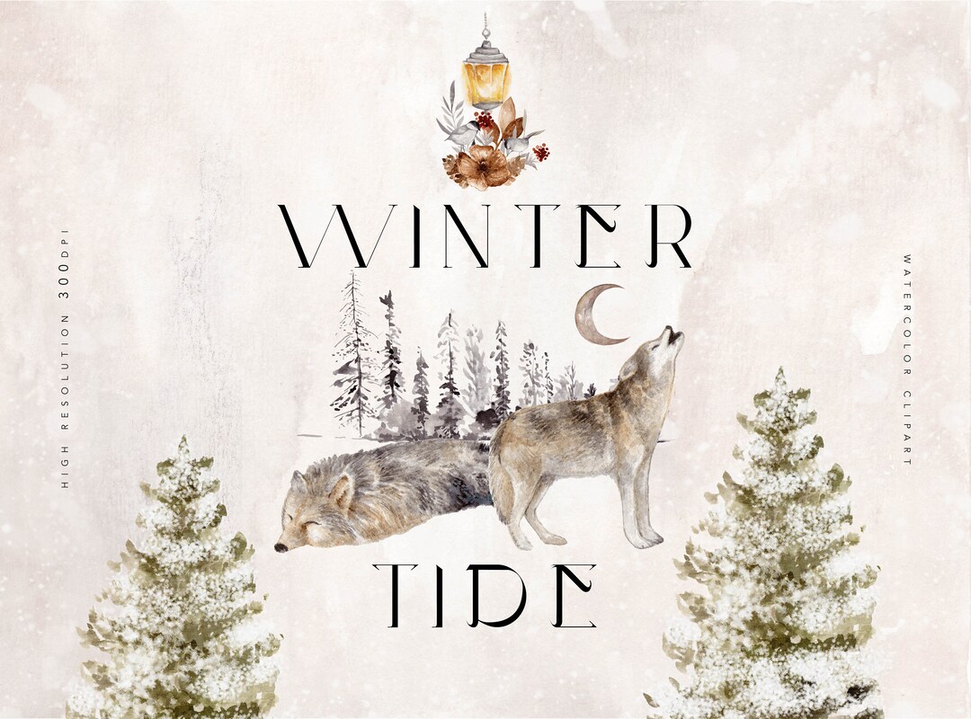 Watercolor Christmas Clipart, Winter Wonderland, Christmas Clipart ...