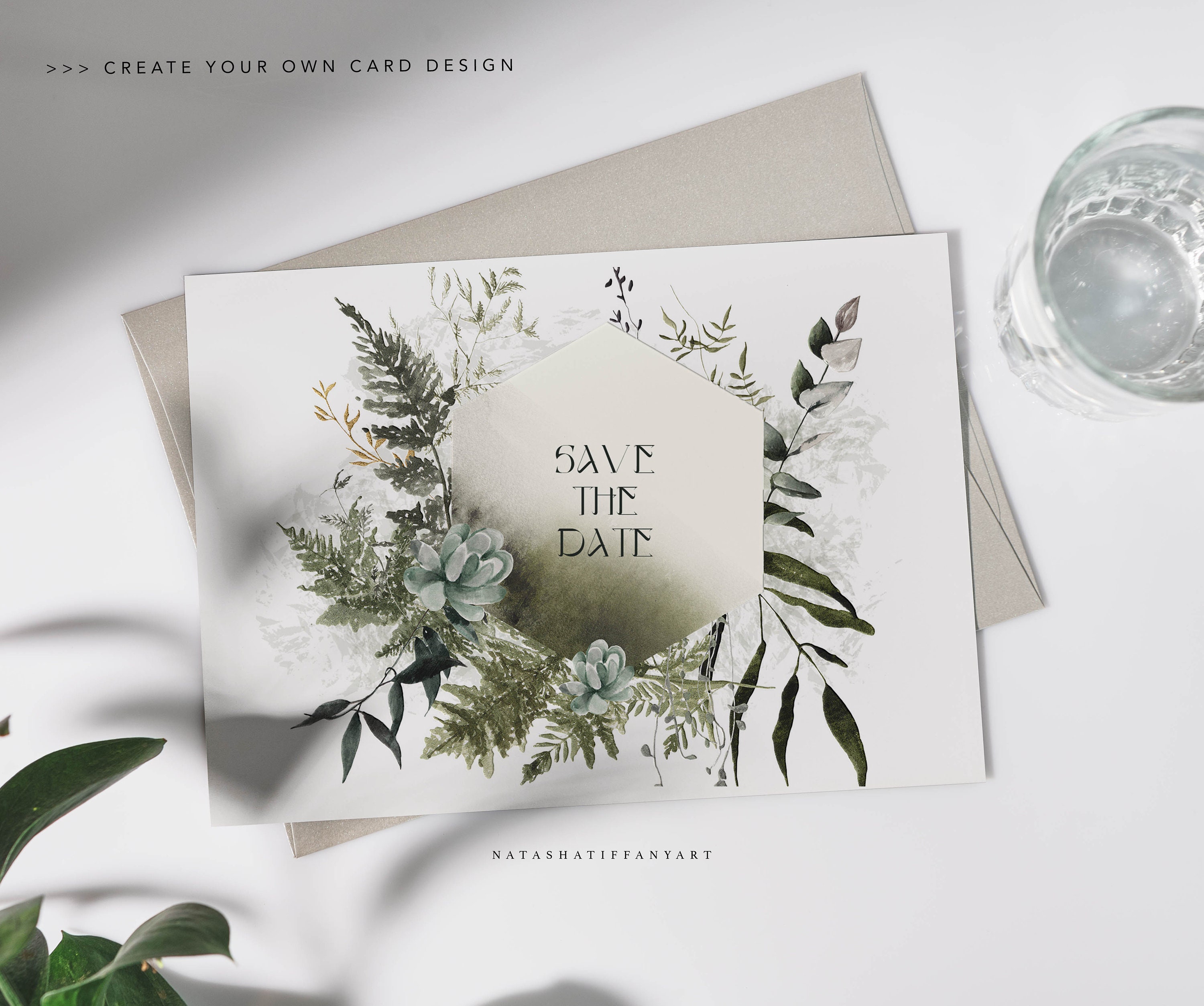 Watercolor Floral Clipart Tropical Leaves Clipart Eucalyptus - Etsy