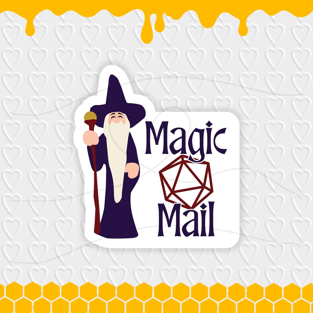 Magic Mail Wizard Digital Design | Dnd Inspired Small Business And/or ...