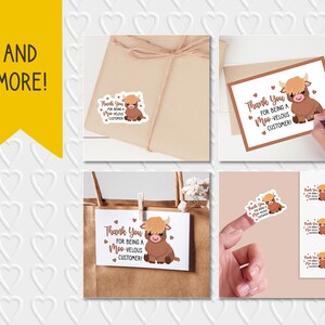 Thank You for Being A Moo-velous Customer Digital Design - Etsy