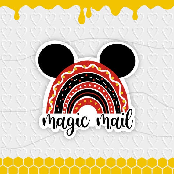 Magic Mail Mickey Inspired Rainbow Digital Design Small - Etsy