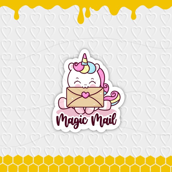 Magic Mail Unicorn Digital Design Small Business / Pen Pal | Etsy