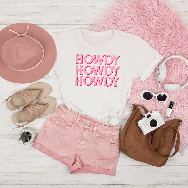 Howdy Howdy Howdy Pink Digital Design for Sublimation - Etsy