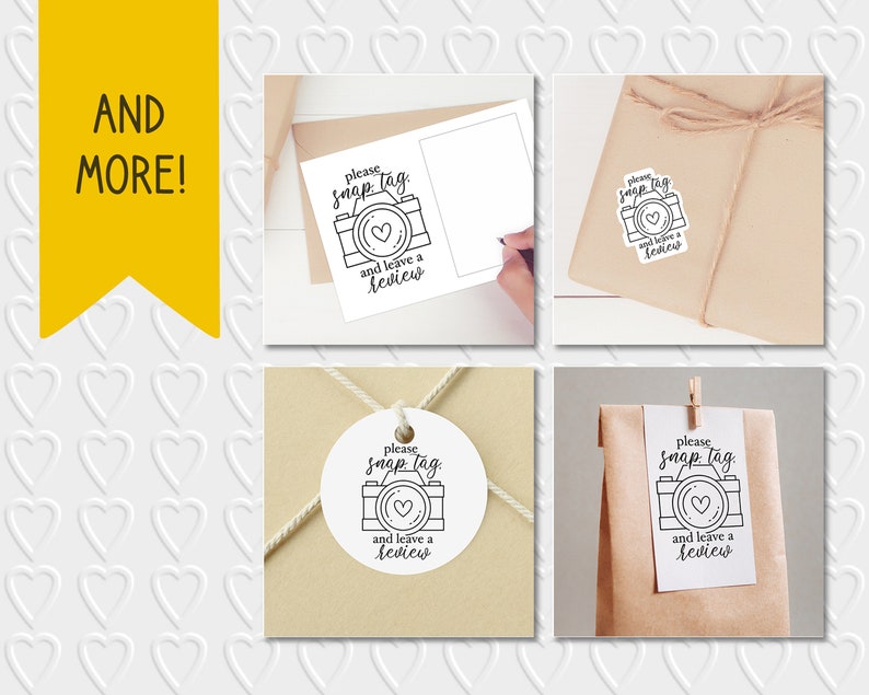Please Snap Tag and Leave a Review Digital Design Clean - Etsy