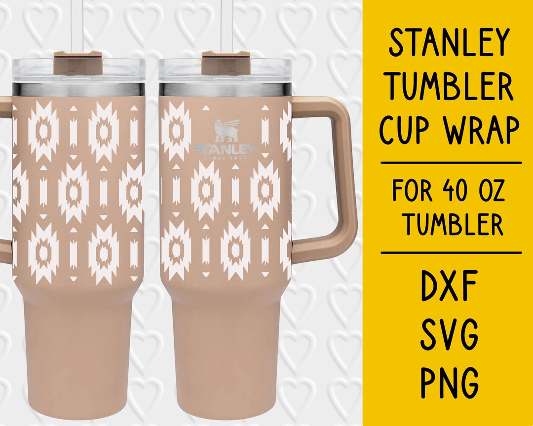 Stanley 40 Oz Tumbler Cup Wrap Aztec Tribal Digital Cut File | PNG SVG ...