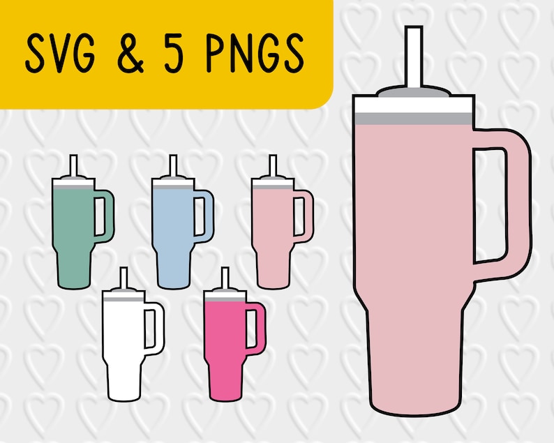 40 Oz Tumbler Design SVG PNG Inspired by Stanley Quencher - Etsy