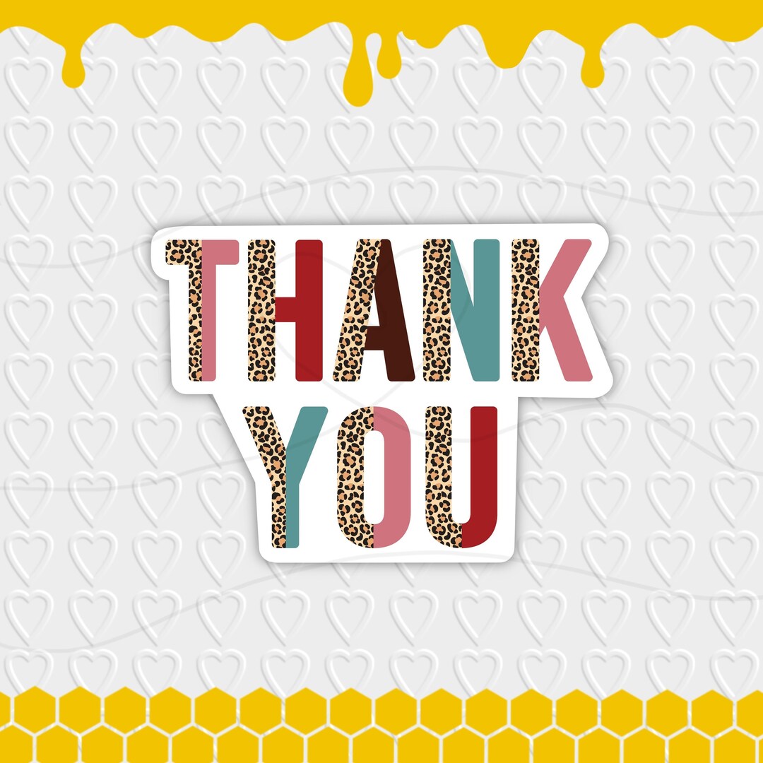 Thank You Digital Design | Leopard Print Thank You Packaging | Cricut ...