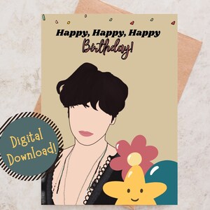 Printable TXT Huening Kai Happy, Happy, Happy Birthday! Birthday Card ...