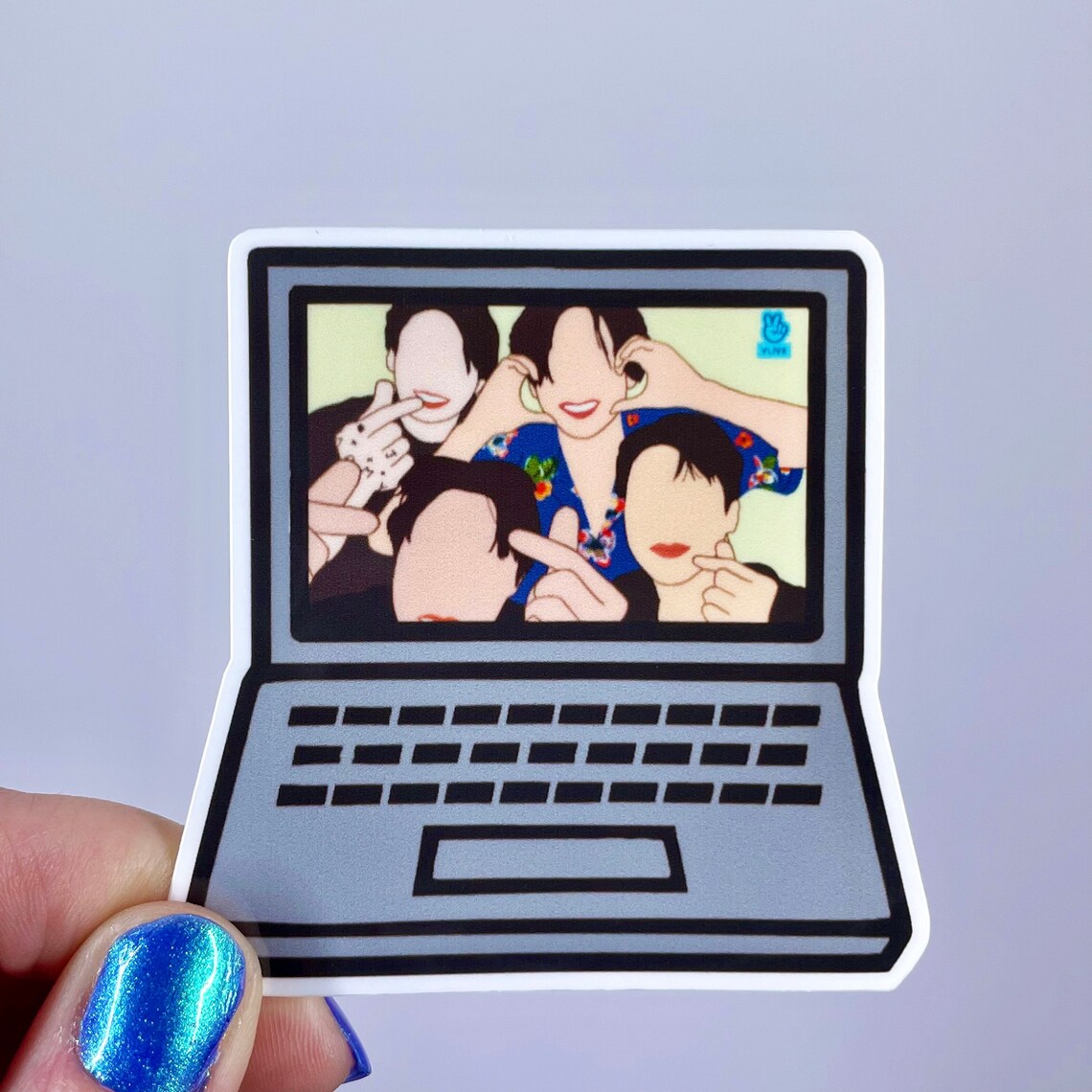 BTS Jhope Jimin Taehyung Jungkook Vlive Laminated Glossy Vinyl - Etsy